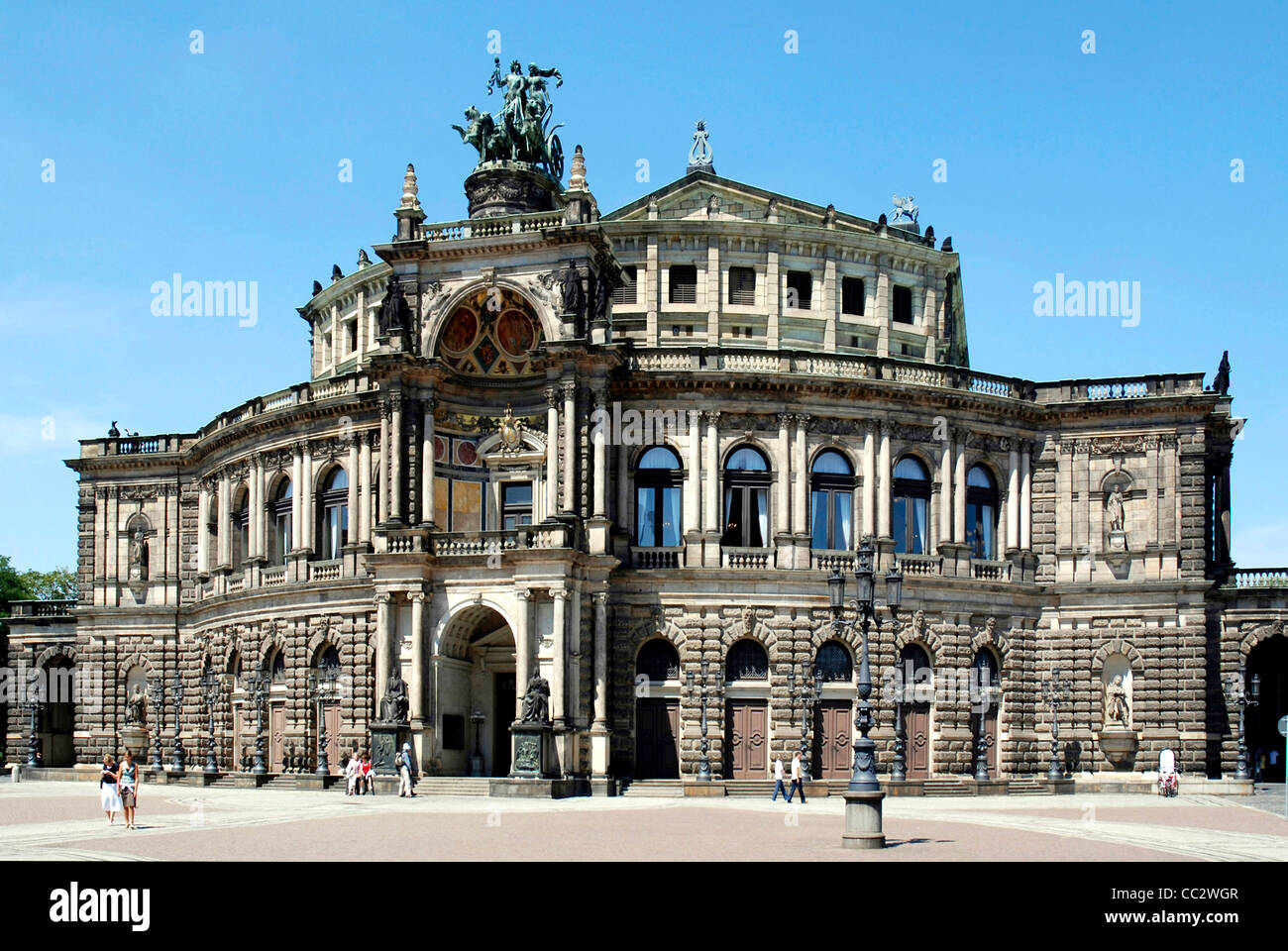 Opera house Semperoper at the Theater Square in Dresden Stock Photo - Alamy