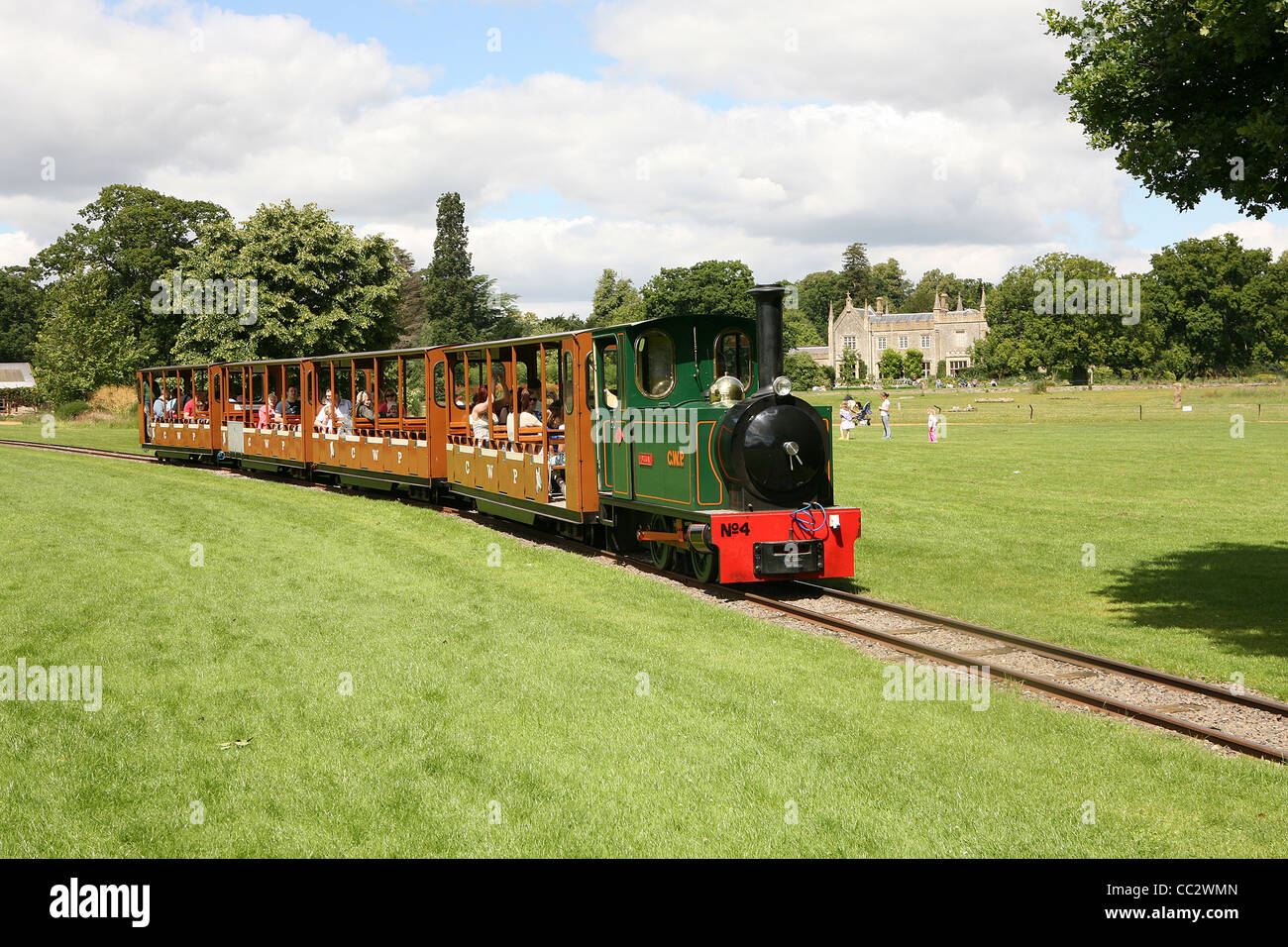 Train Ride At The Cotswold Wildlife Park Stock Photo - Alamy