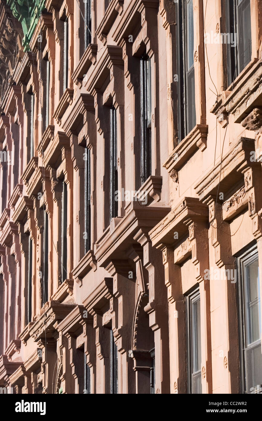 USA, New York City, Row of historic buildings Stock Photo - Alamy