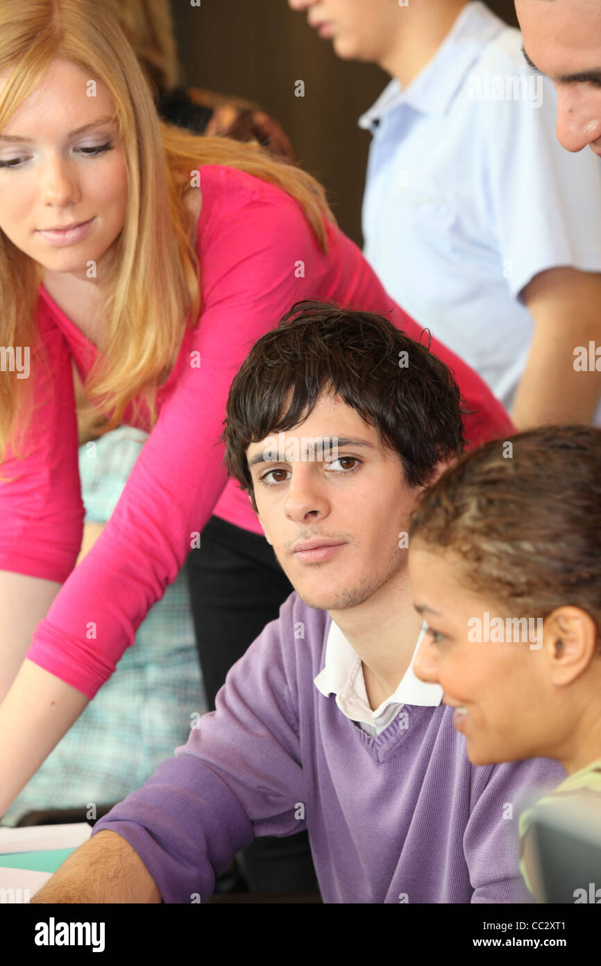 Man surrounded by many women hi-res stock photography and images - Alamy