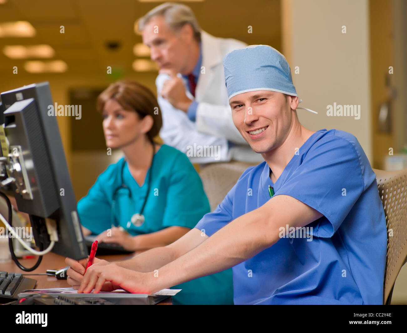 Usa working computers hi-res stock photography and images - Alamy
