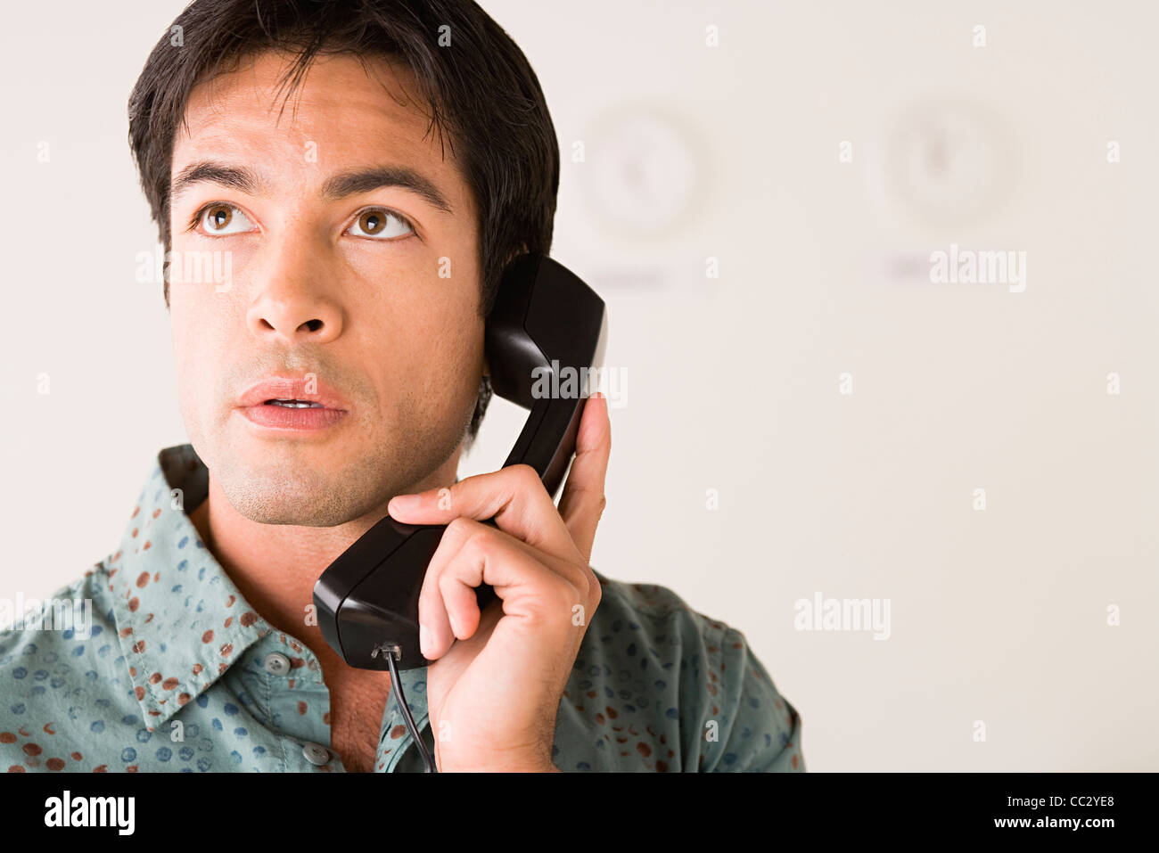 USA, California, Los Angeles, Businessman talking on phone Stock Photo ...
