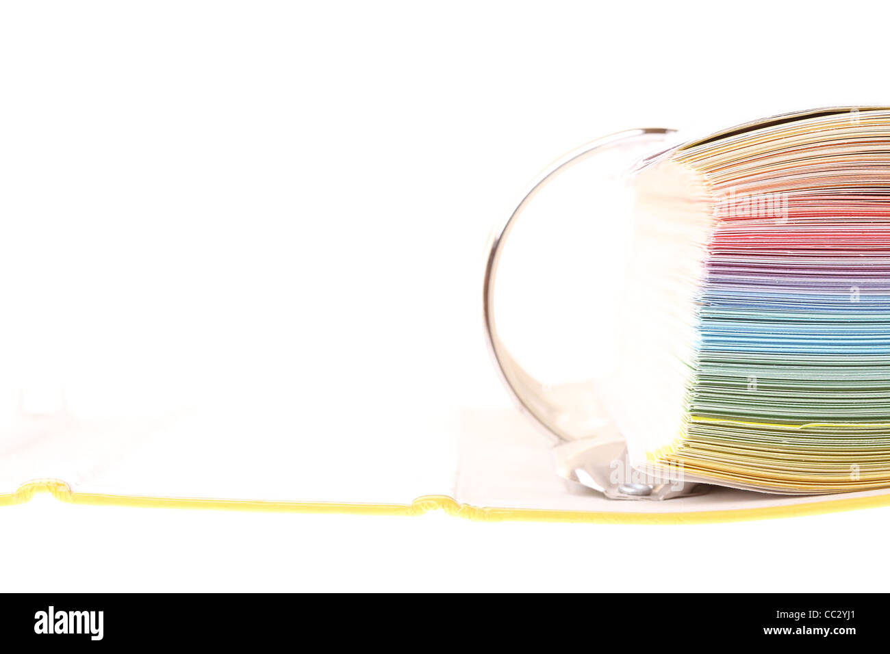 file folder with documents and papers isolated on white Stock Photo - Alamy