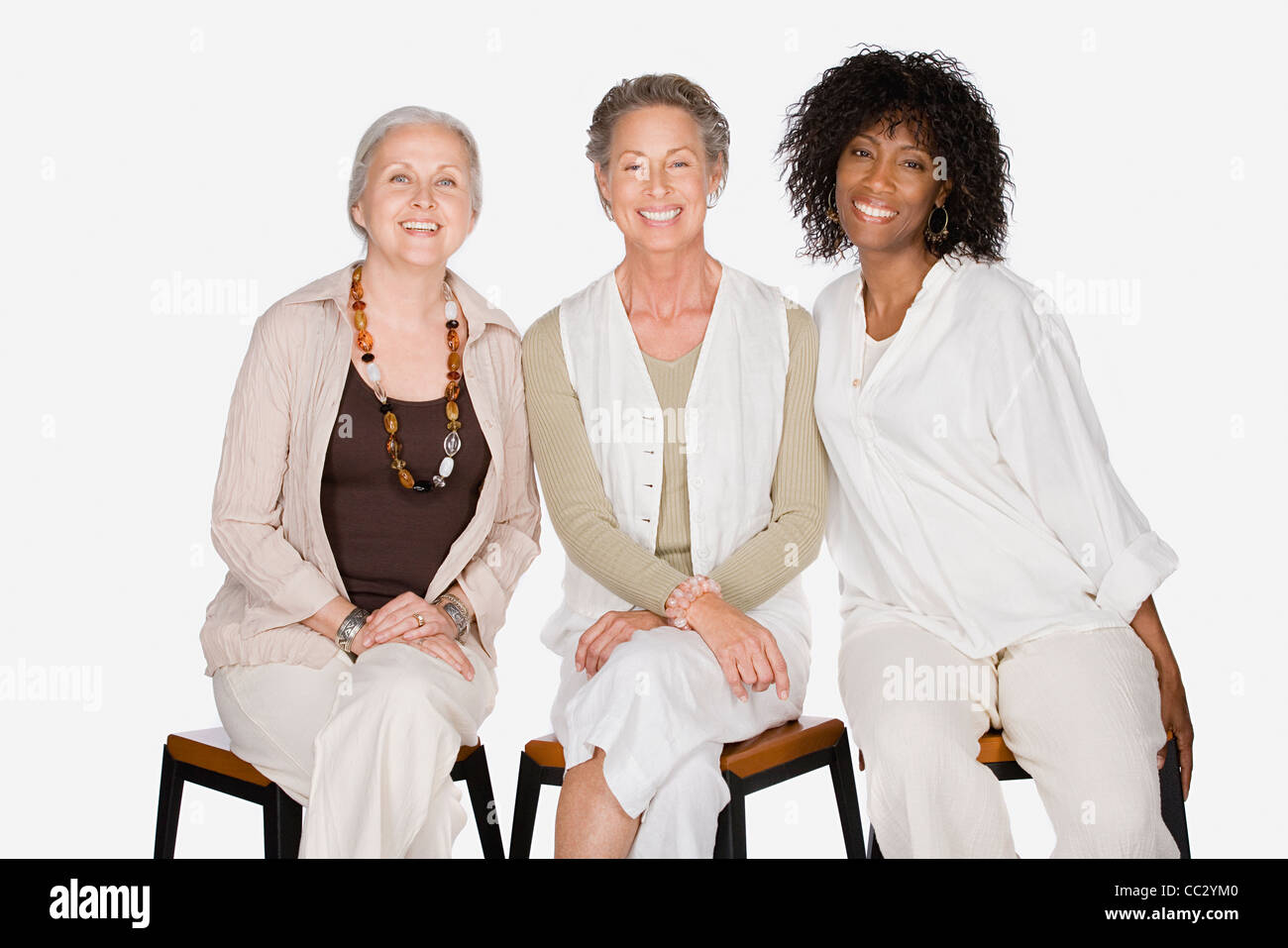 Studio portrait of three women Stock Photo - Alamy