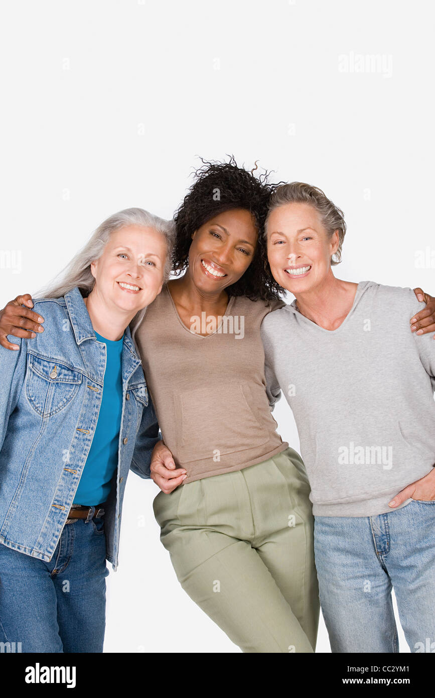 Studio portrait of three women Stock Photo - Alamy