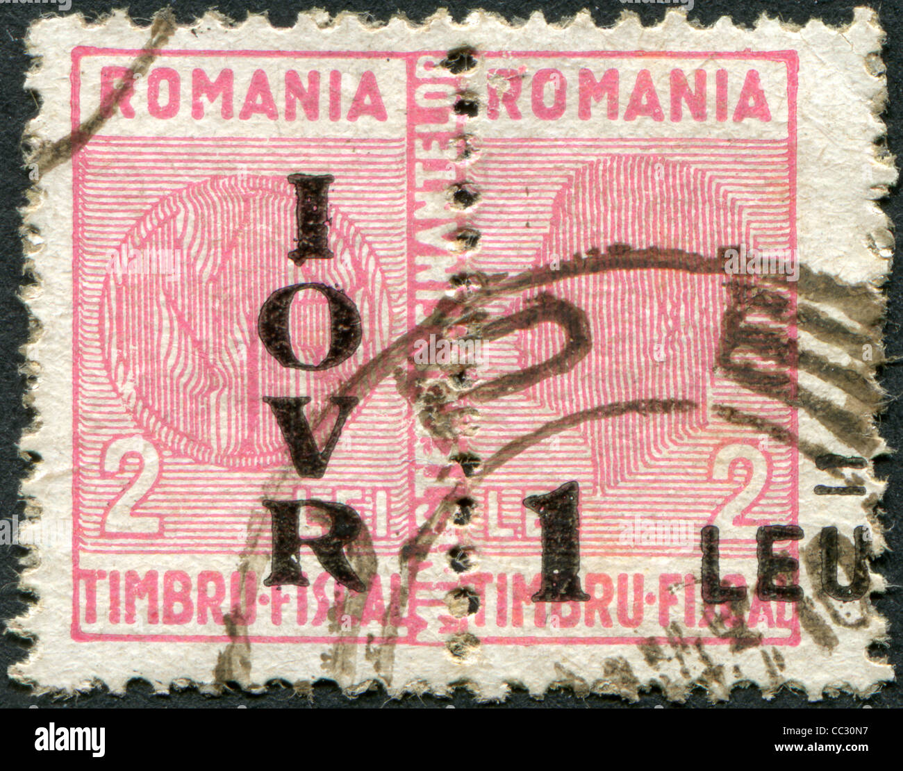 ROMANIA - CIRCA 1931: A stamp printed in the Romania, Postage Due ...
