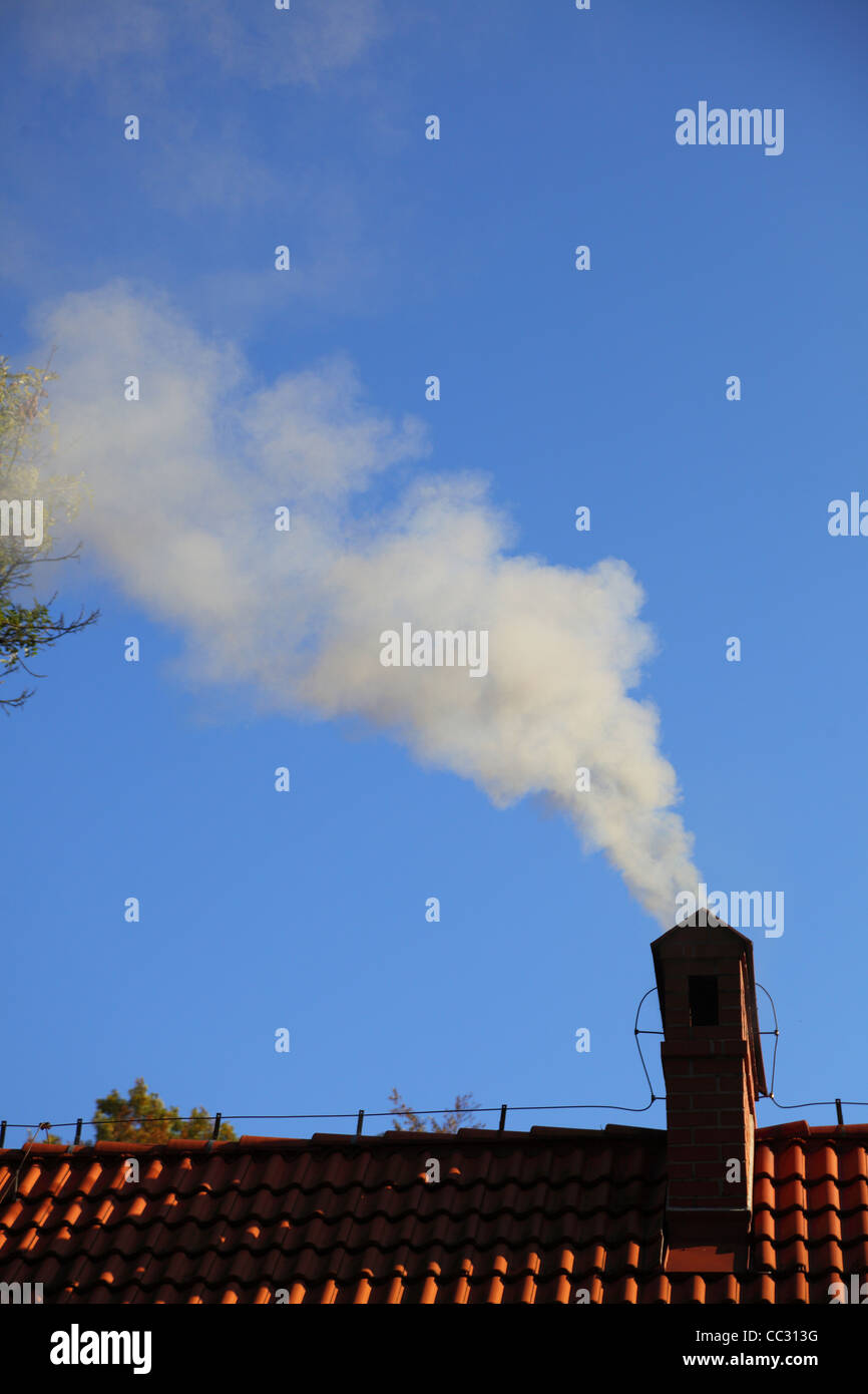 Smoke from a chimney hi-res stock photography and images - Alamy