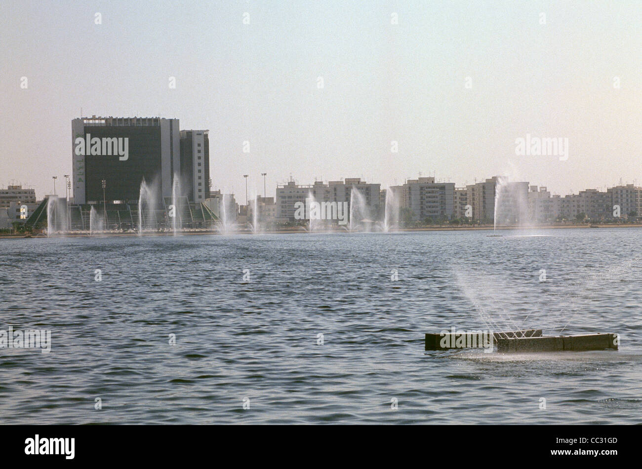 Steet scenes and seafront of Benghazi, Libya's second largest city and ...