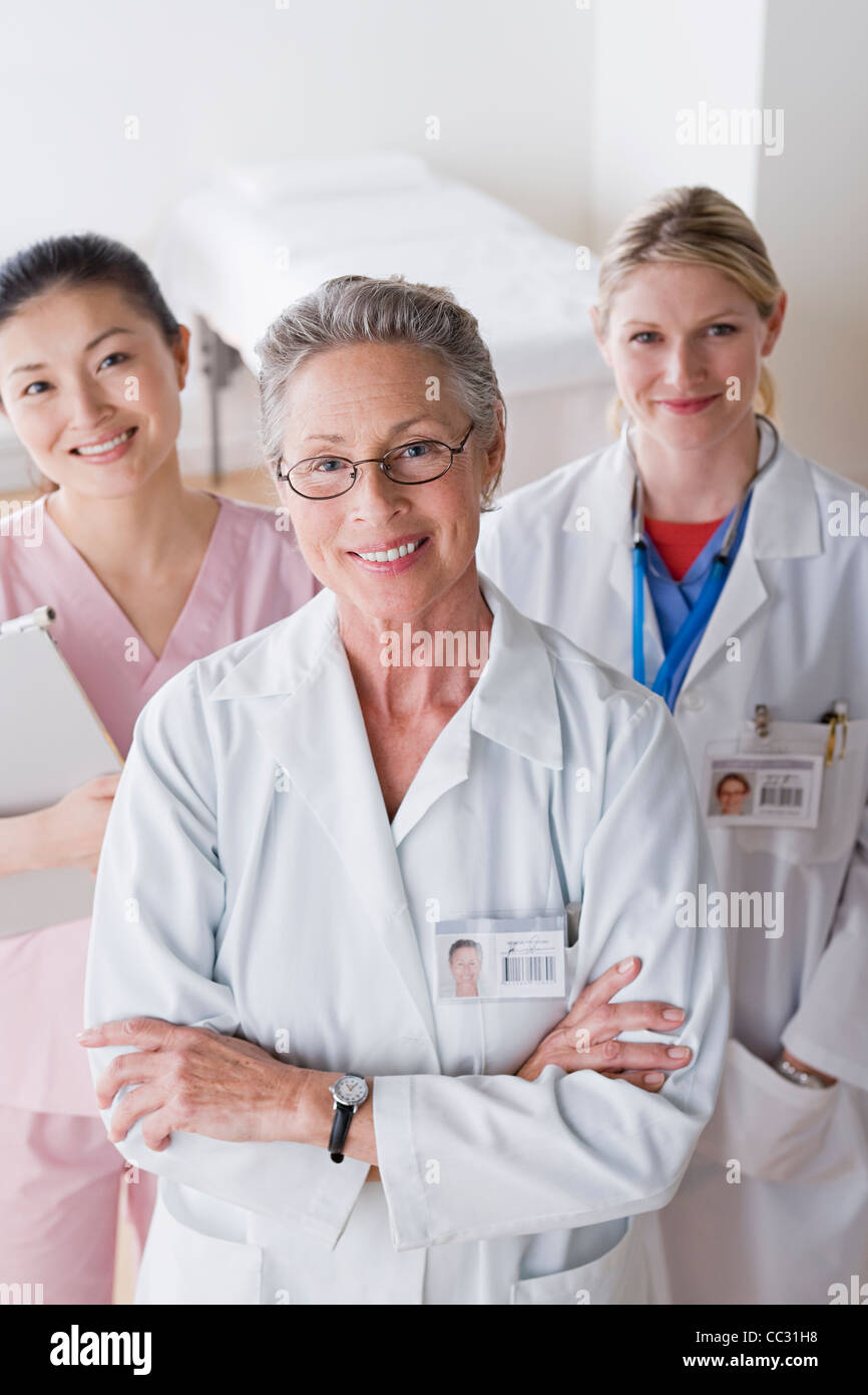 Female doctor name tag hi-res stock photography and images - Alamy