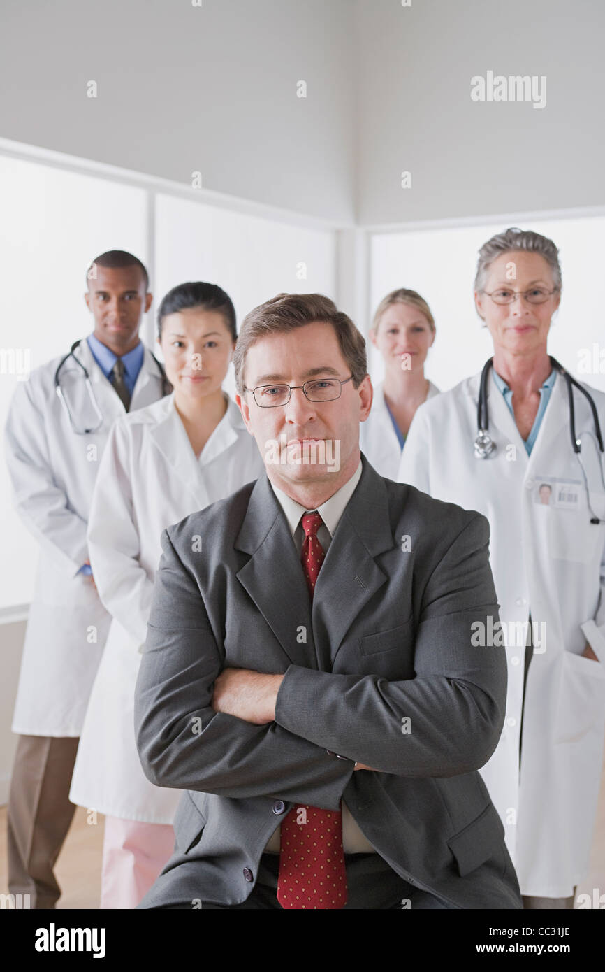 USA, California, Los Angeles, Group portrait of smiling doctors Stock ...
