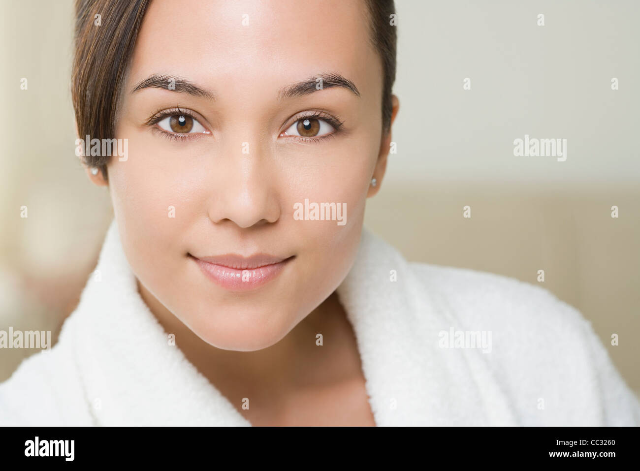 USA, California, Los Angeles, Portrait of attractive woman Stock Photo ...