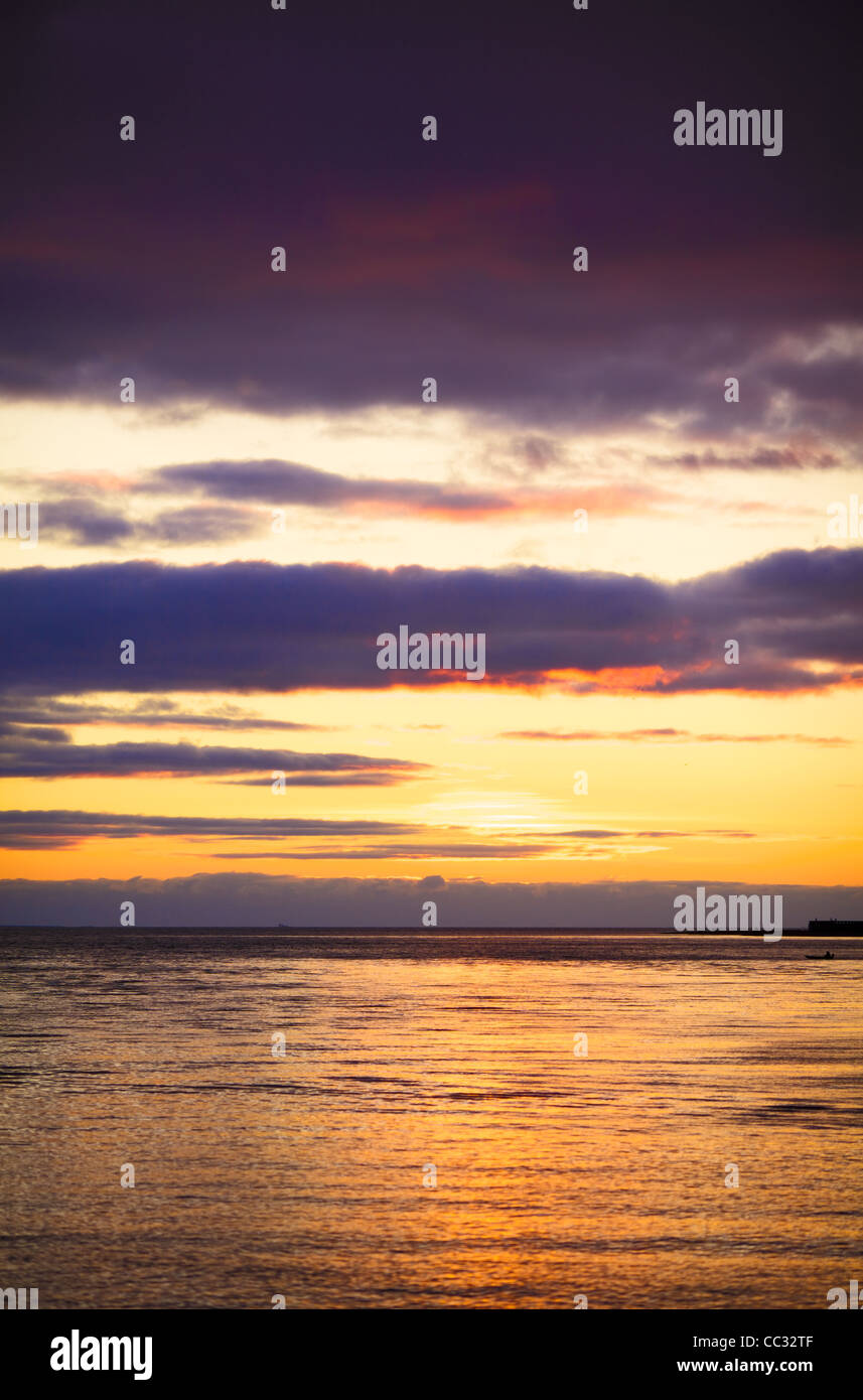 beautiful sunset on a sea, baltic, russia Stock Photo - Alamy