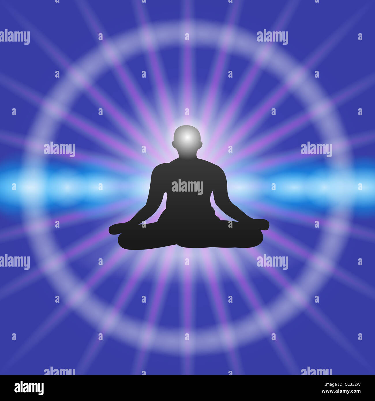 Light blue person sitting illustration hi-res stock photography and ...