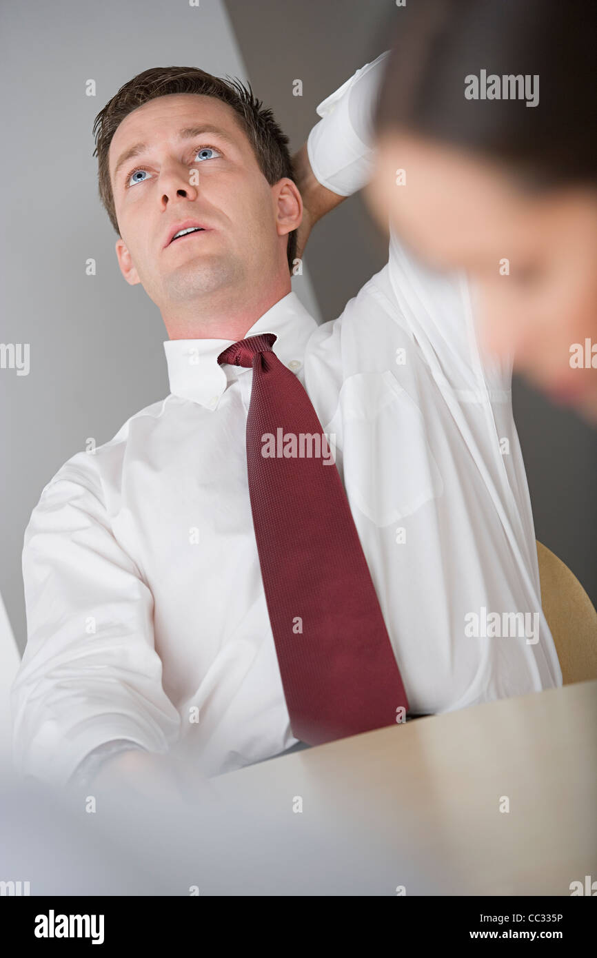 USA, California, Los Angeles, Business people working in office Stock ...