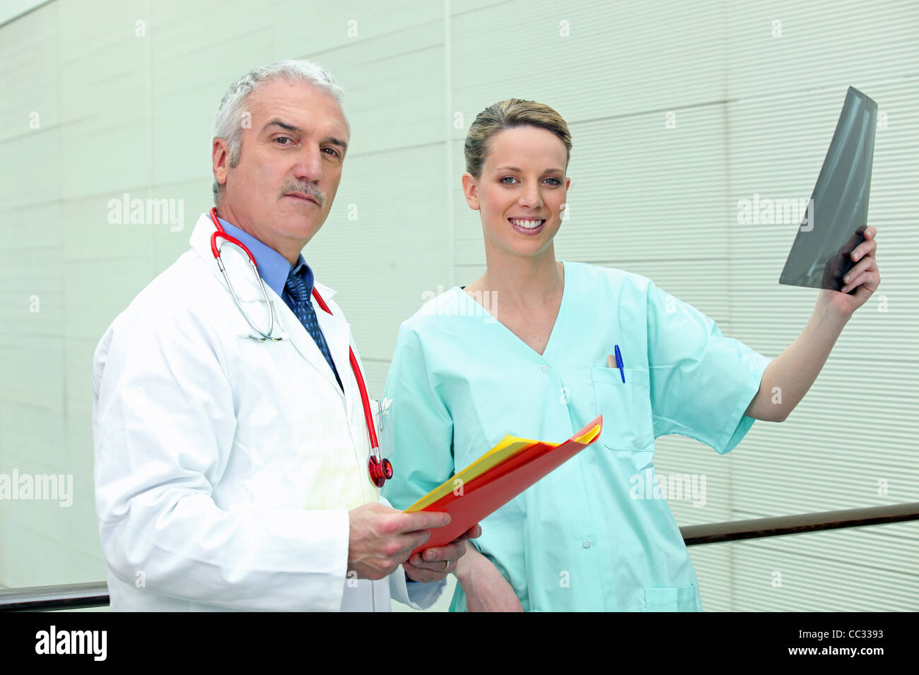 Doctor with x-ray image Stock Photo - Alamy