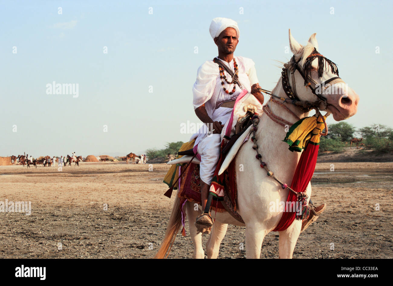Man Riding A White Horse High Resolution Stock Photography and Images ...