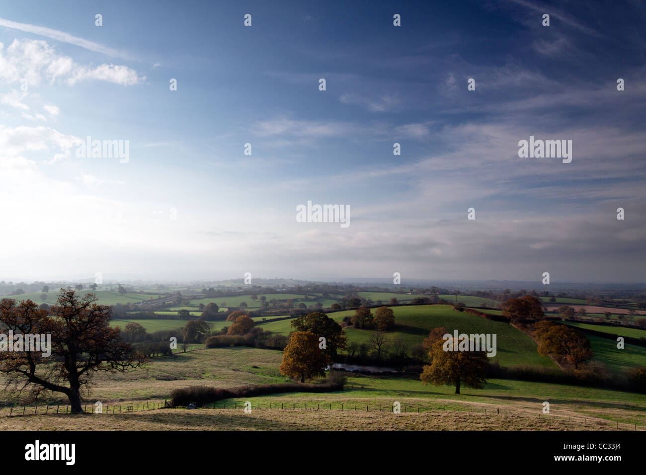 A view of the Blackmore Vale from St. James's Common, near Shaftesbury ...