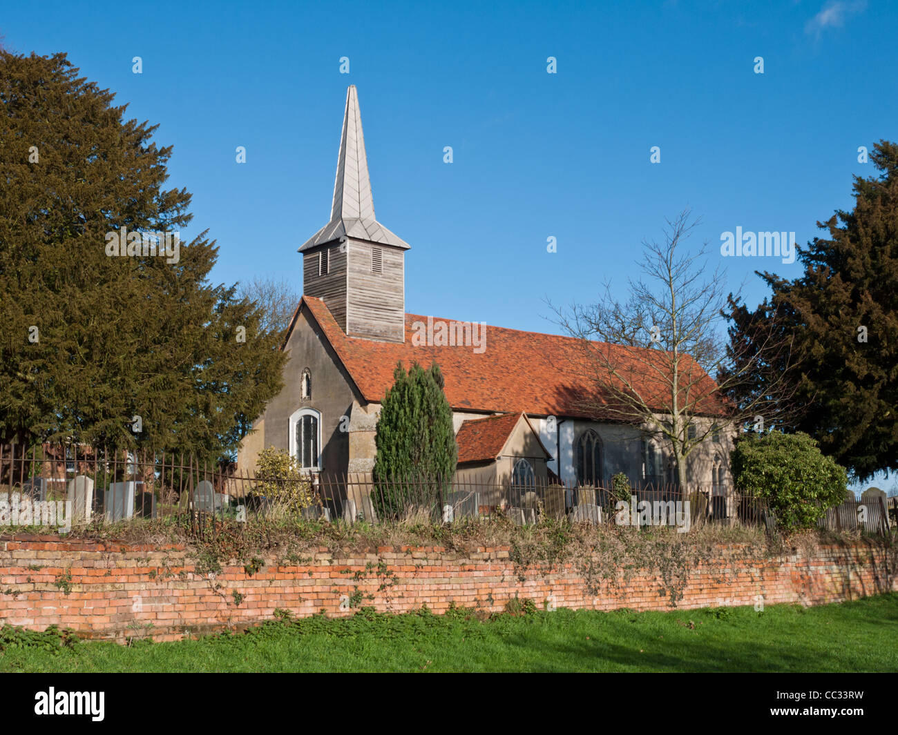 St. Margaret's Church in the Essex village of Stanford Rivers, near ...