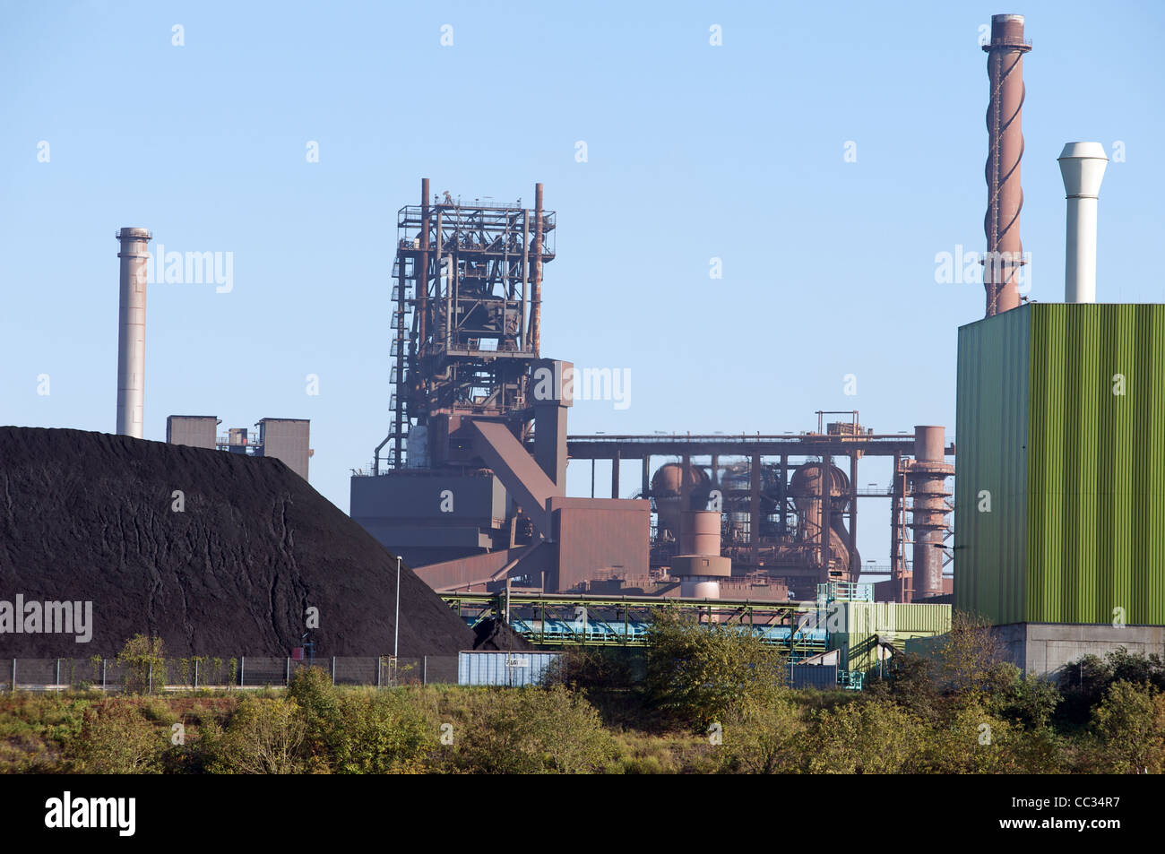 Steel factory Germany Stock Photo - Alamy