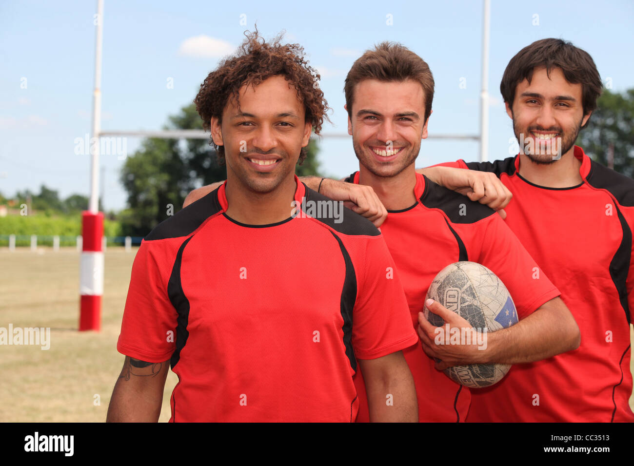 Team mates wearing hi-res stock photography and images - Alamy