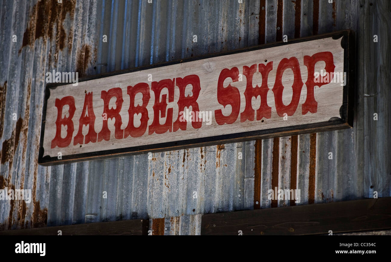 Barber Shop Sign Stock Photo - Alamy