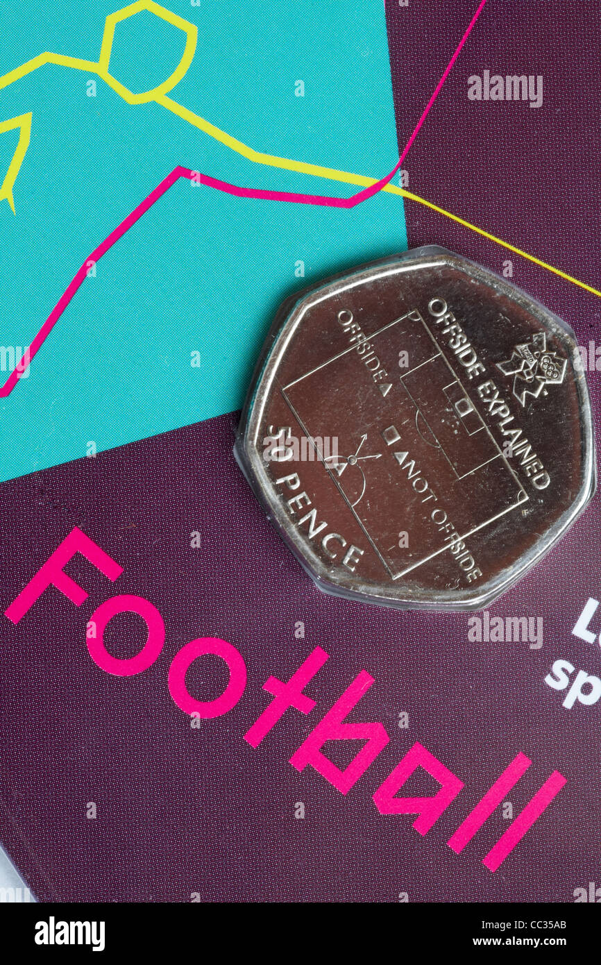 Olympics offside rule 50p coin hi-res stock photography and images - Alamy
