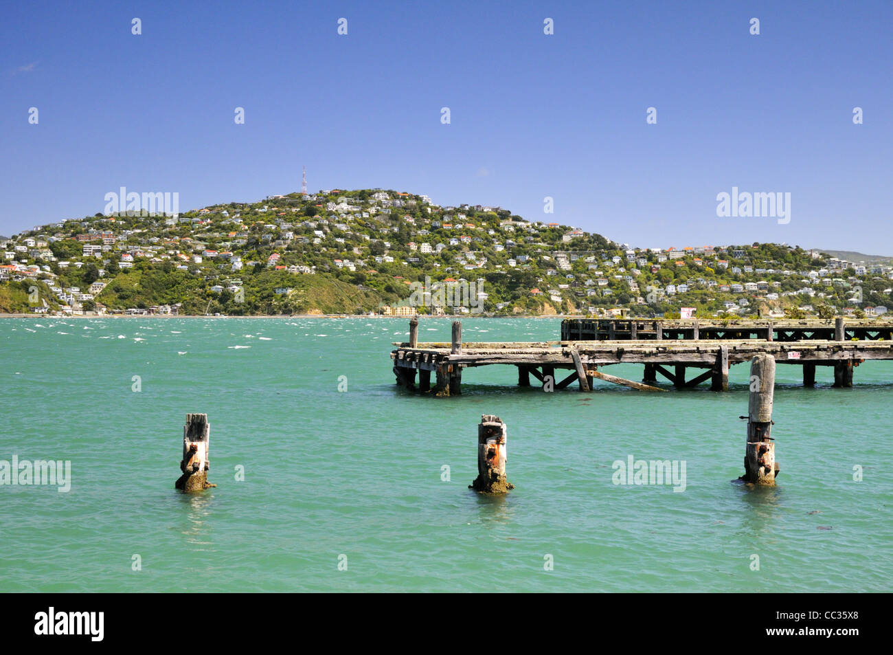 Disused Shelly Bay Wharf, Wellington, New Zealand Stock Photo - Alamy