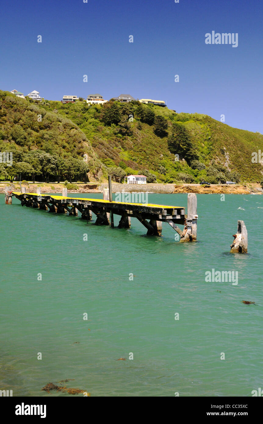Disused Shelly Bay Wharf, Wellington, New Zealand Stock Photo - Alamy