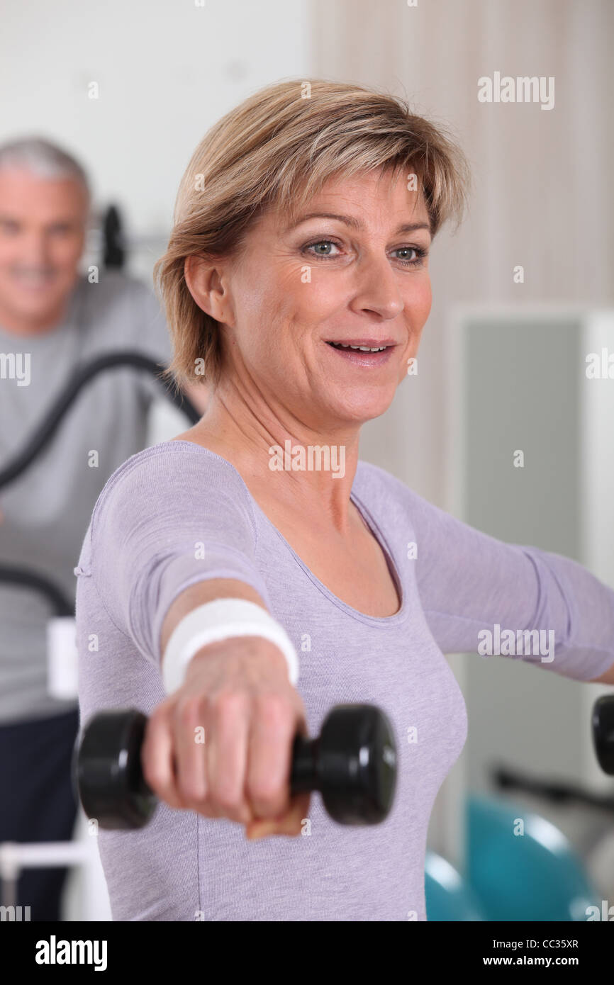 Face sportswoman working out in hi-res stock photography and images - Alamy