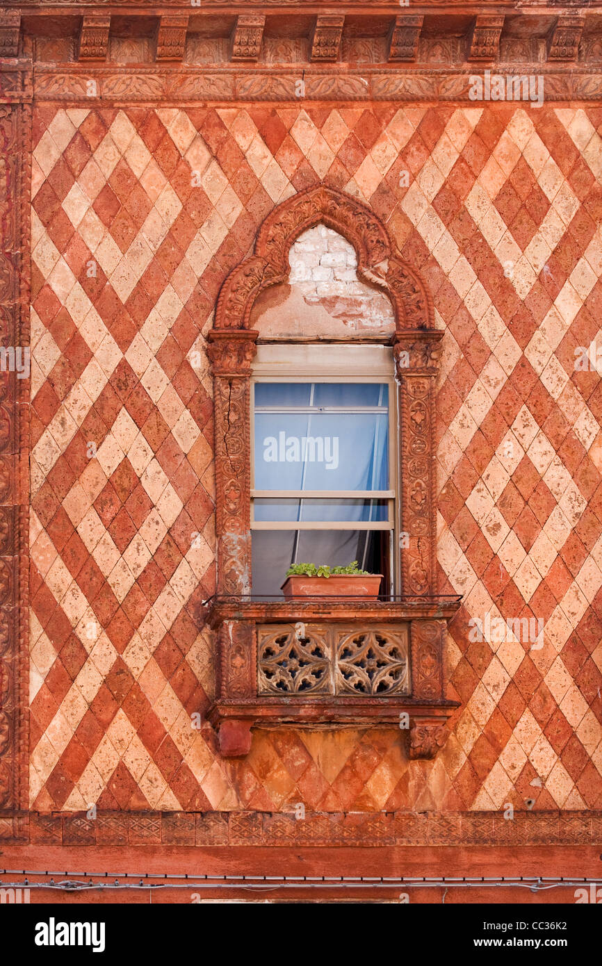 Typical view of a window and building architecture, Venice, Italy Stock ...