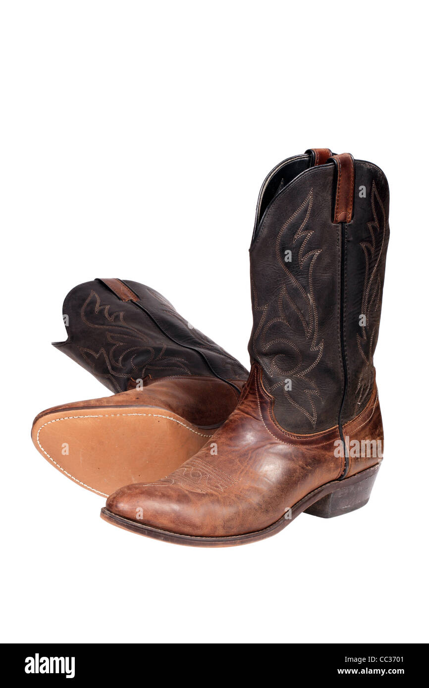Old cowboy boots hi-res stock photography and images - Alamy