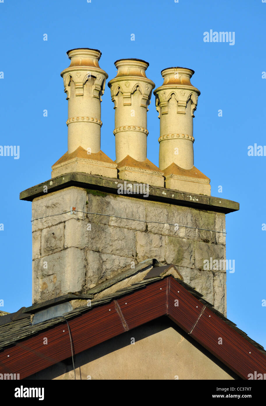 Ornate chimney pots hi-res stock photography and images - Alamy