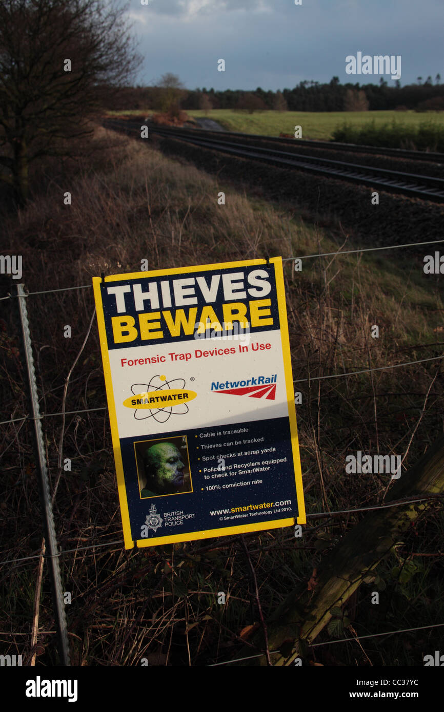 Thieves beware sign hi-res stock photography and images - Alamy