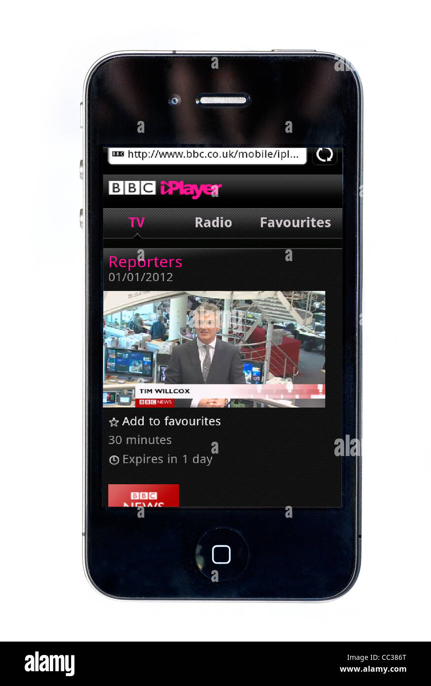 Iphone iplayer radio hi-res stock photography and images - Alamy