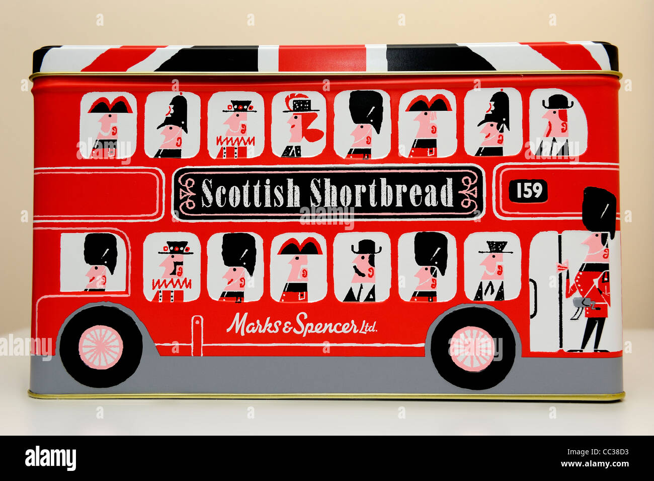 tin of marks and spencers scottish shortbread in the format of a red ...