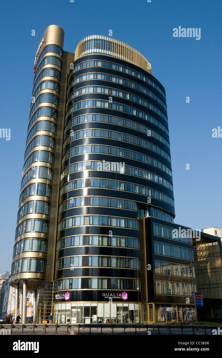 Zebra Tower, Warsaw, Poland, Europe Stock Photo - Alamy
