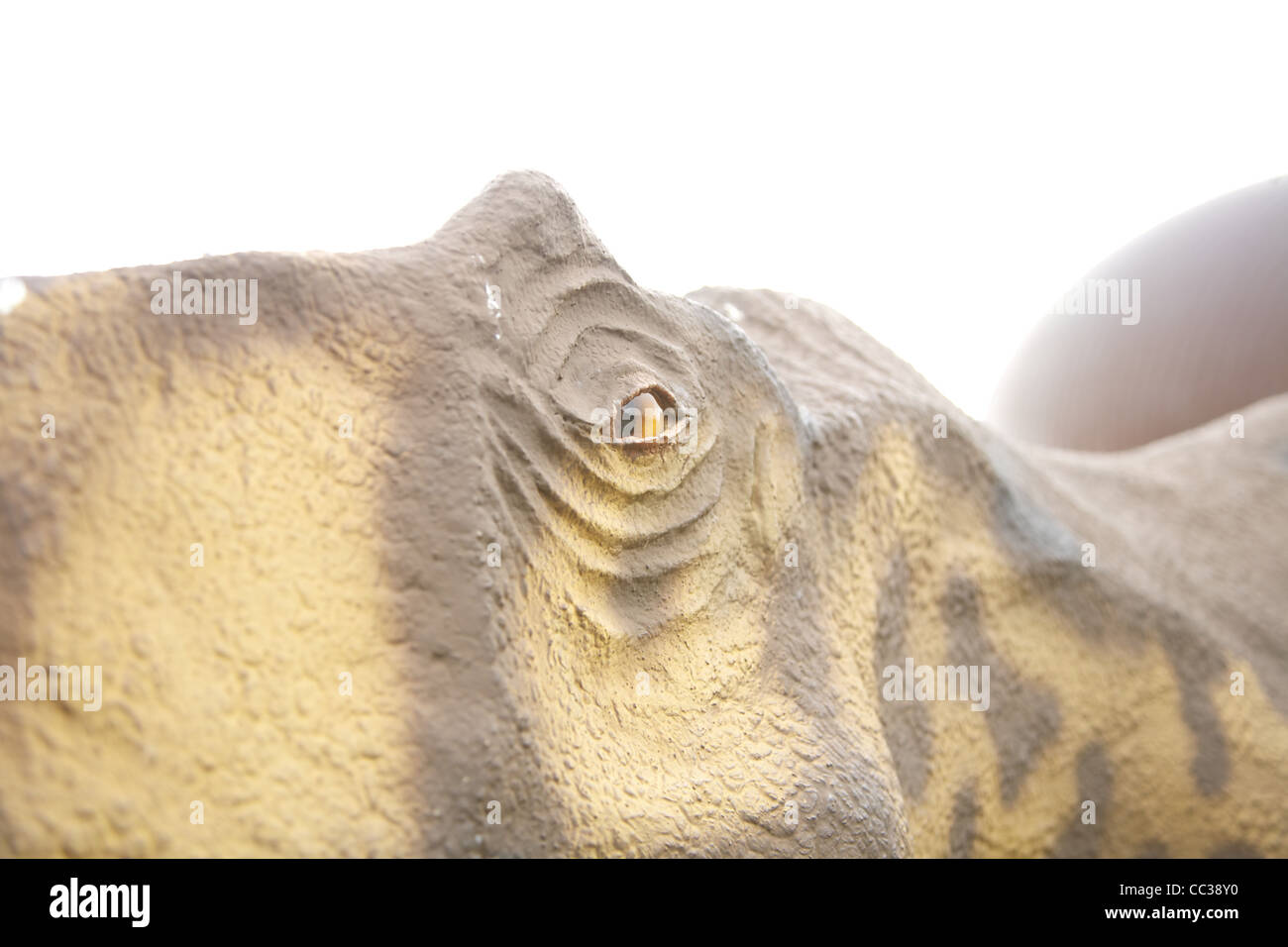 real size dinosaur model in countryside of Asturias Spain Stock Photo ...
