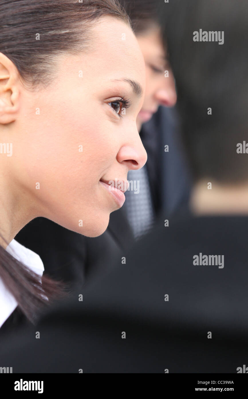 close-up of a business woman face Stock Photo - Alamy