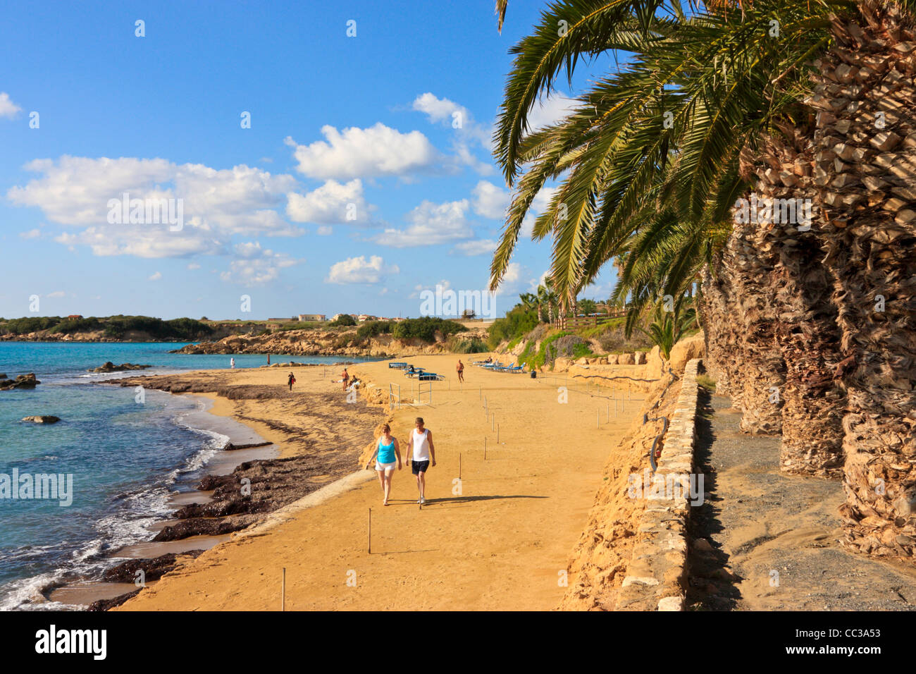 Golden beach cyprus hi-res stock photography and images - Alamy