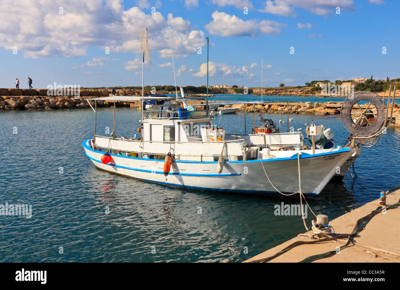 Cypriot Fishing Boats In Harbor High Resolution Stock Photography and ...