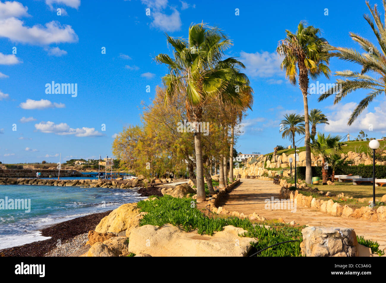 Pafos promenade hi-res stock photography and images - Alamy