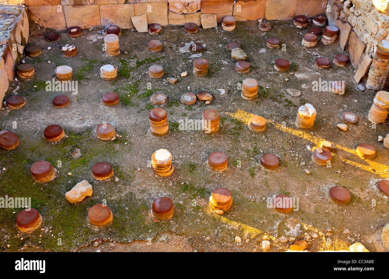 Excavation of an ancient Bath at the Paphos Archaeological Park, Cyprus ...