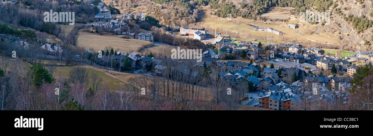 Ordino town, panoramic view Stock Photo - Alamy