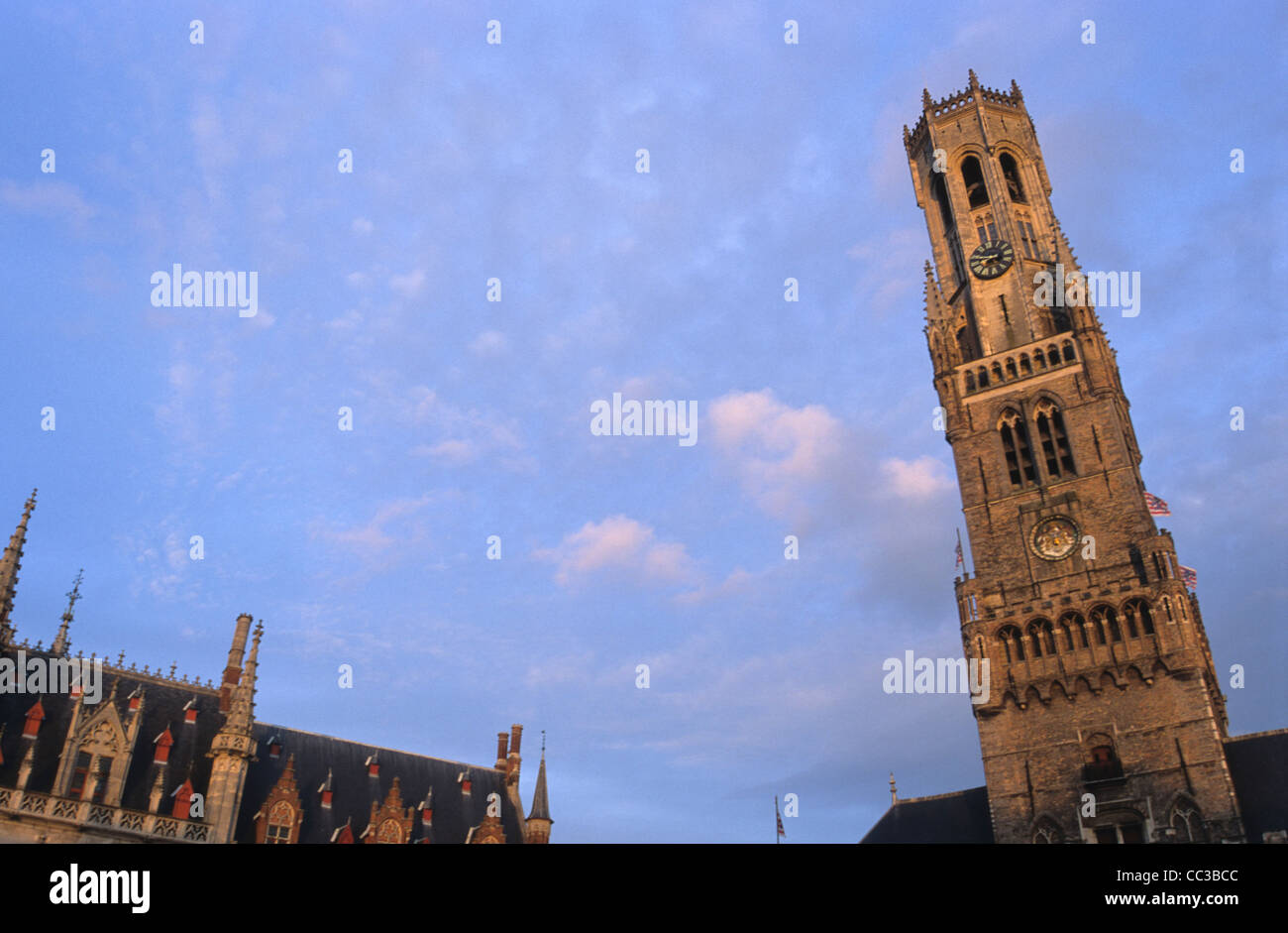 Belfry tower, Bruges, Belgium Stock Photo - Alamy
