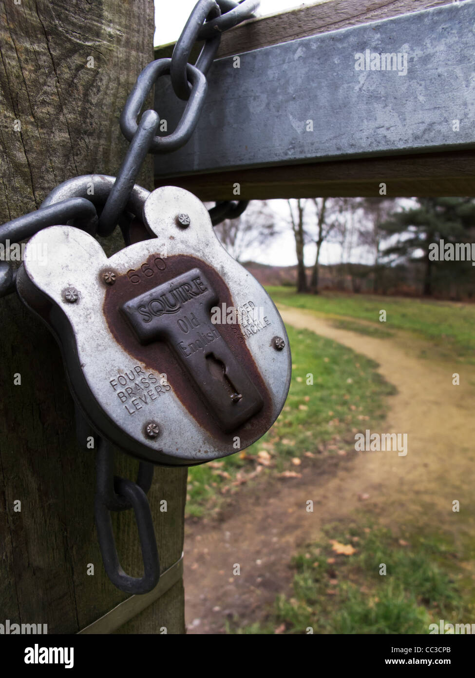 Padlock on a gate hi-res stock photography and images - Alamy