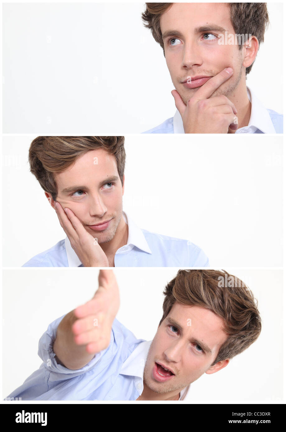 young man thinking Stock Photo - Alamy