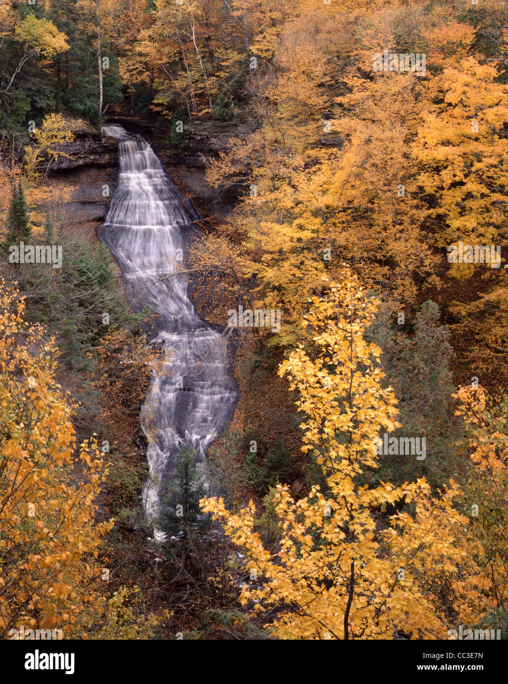 Chapel Falls- Michigan Stock Photo - Alamy