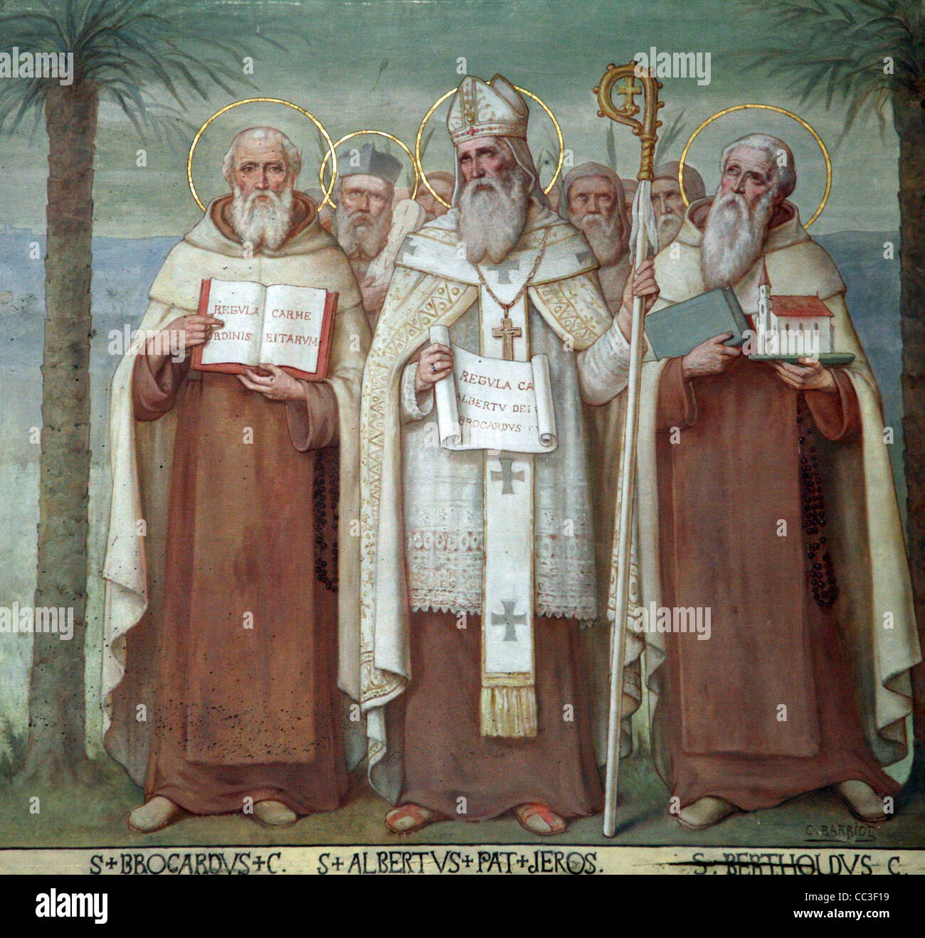 Saint Brocardus, Albert of Jerusalem and Berthold, Carmelite Saints ...
