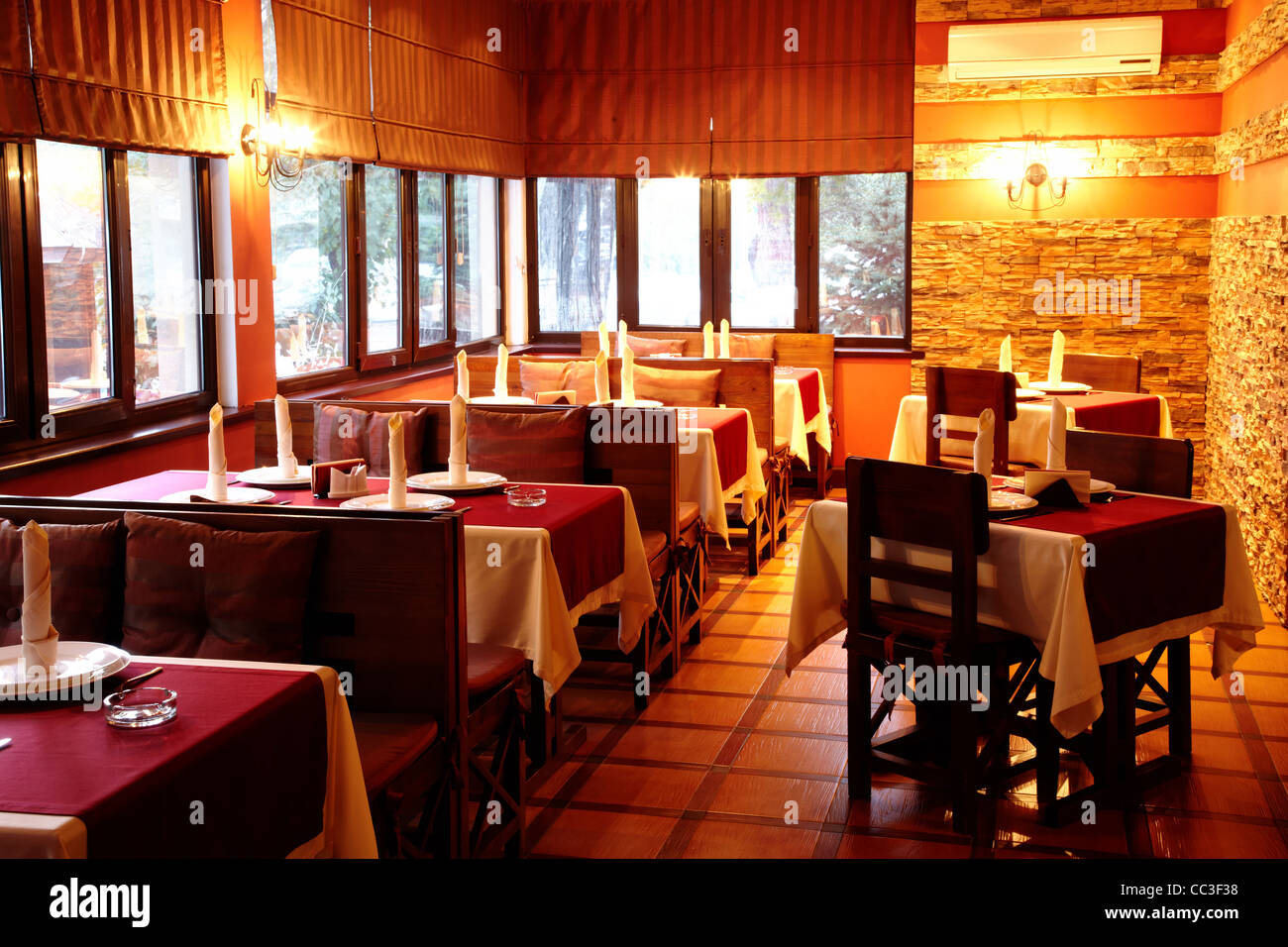 Interior of the restaurant Stock Photo - Alamy