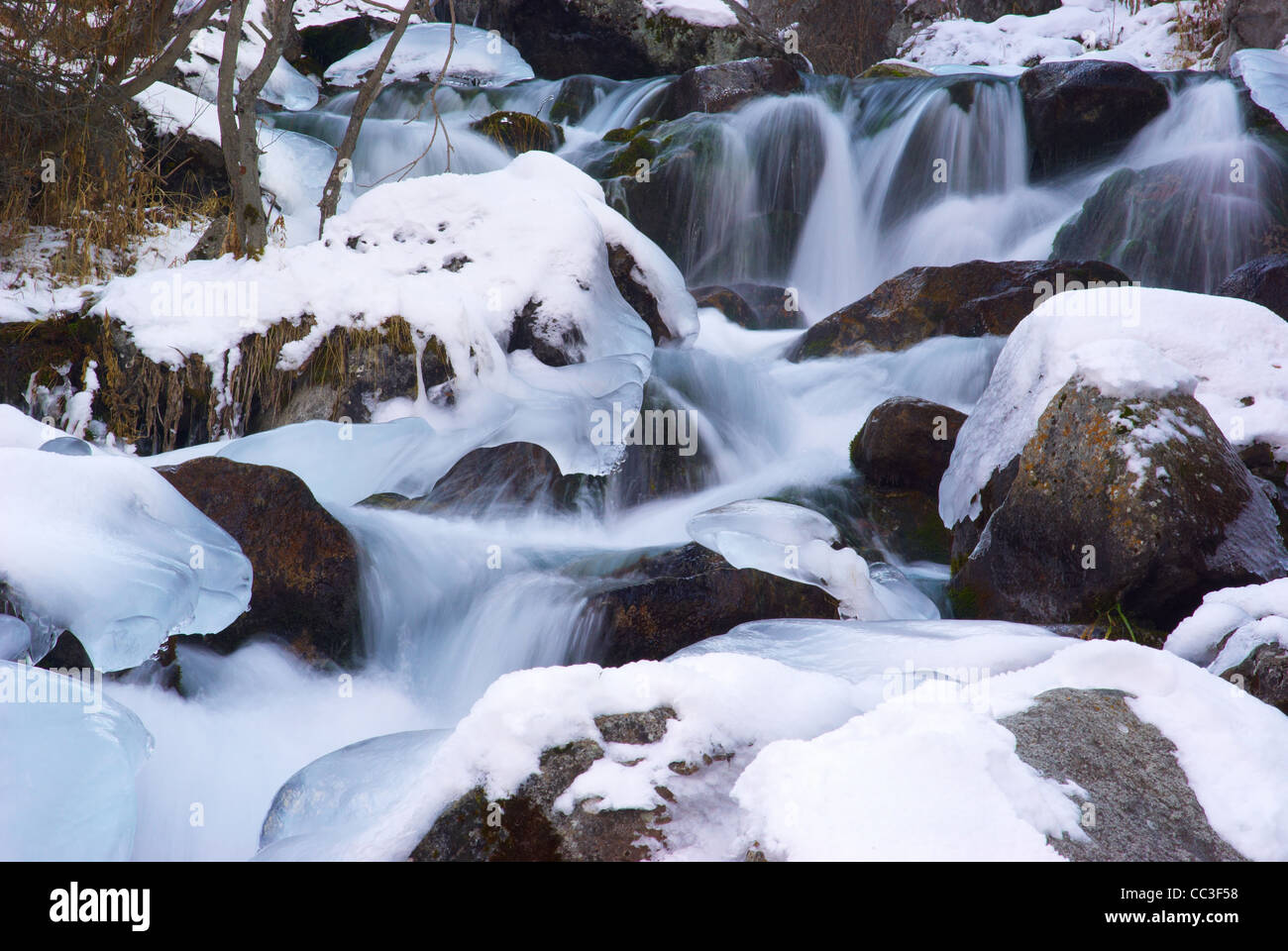 Water and ice Stock Photo - Alamy